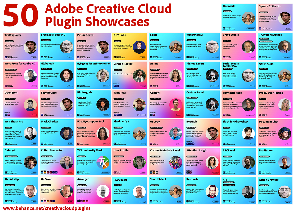 One Year of Creative Cloud Plugin Showcases | by Ingo Eichel | Adobe Tech Blog