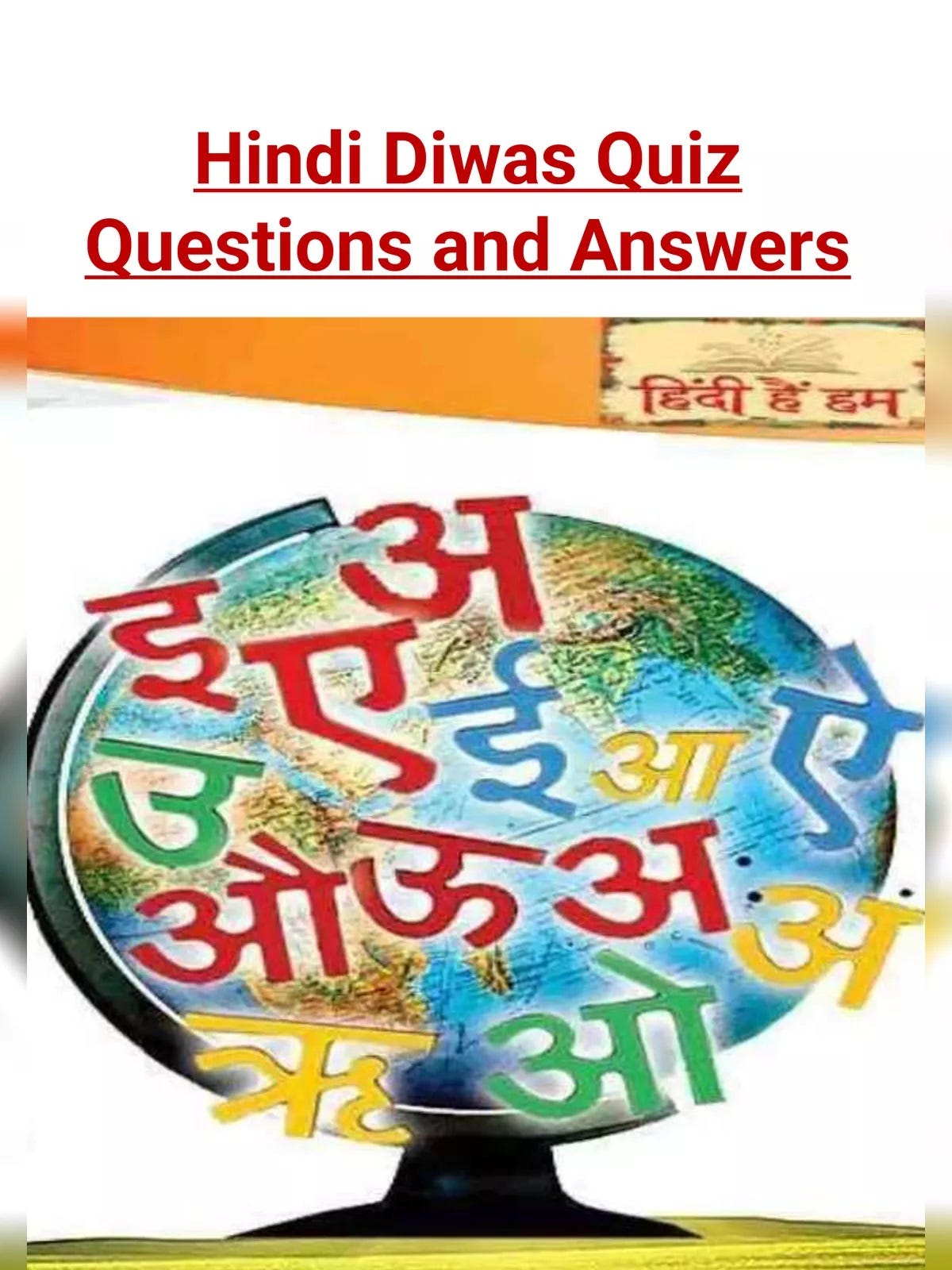 Hindi Diwas Quiz Questions with Answers PDF - InstaPDF - Medium