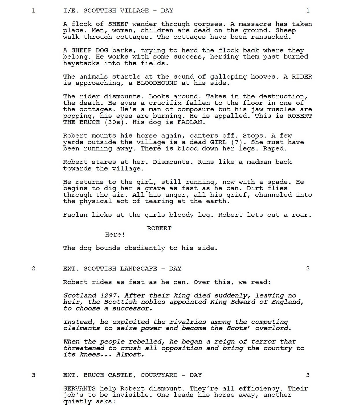 Page One: “Outlaw King” (2018) - Go Into The Story