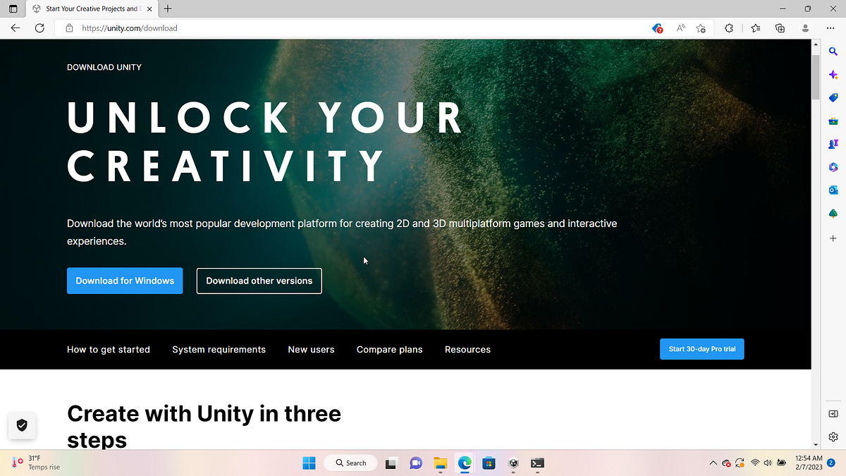 Installing Unity - Roland Hunter - Medium