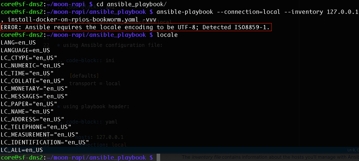 Raspberry Pi: Faced Locale error when Playing Ansible — How to resolve Locale? ( en_US.UTF-8 ...