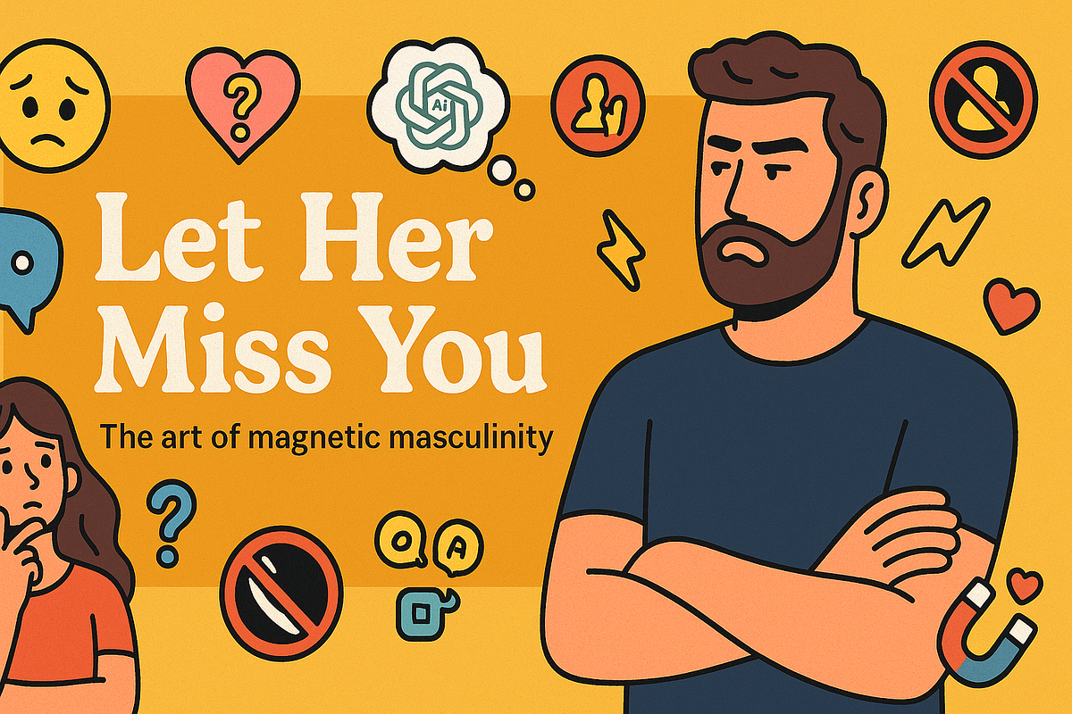 Let Her Miss You. The art of magnetic masculinity | by Mr Jan | Hello, Love | Apr, 2025 | Medium