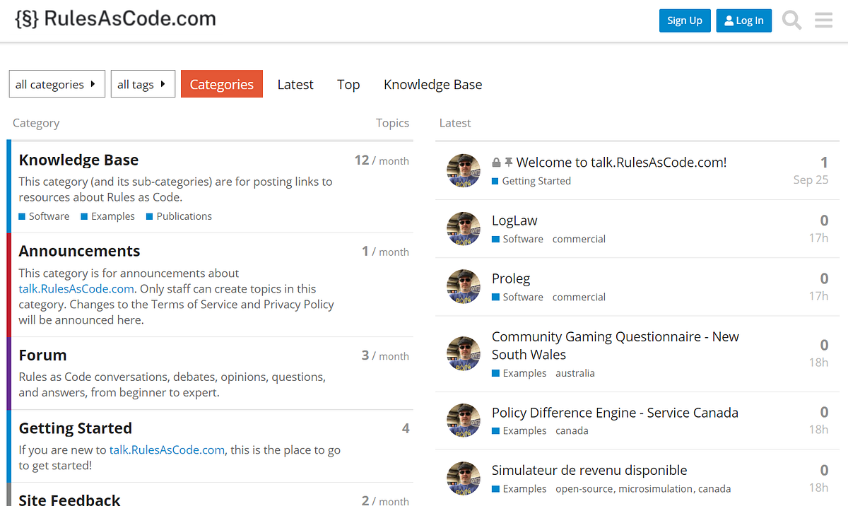 talk.RulesAsCode.com — A Community Forum | by Jason Morris | Rules as ...
