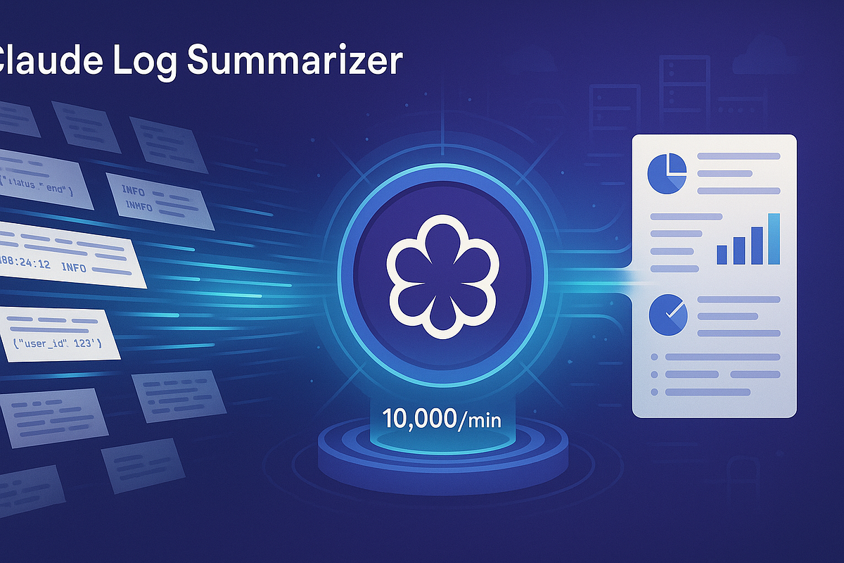 How I Summarize 10,000 Logs a Minute Using Claude | by Bhagya Rana | Medium