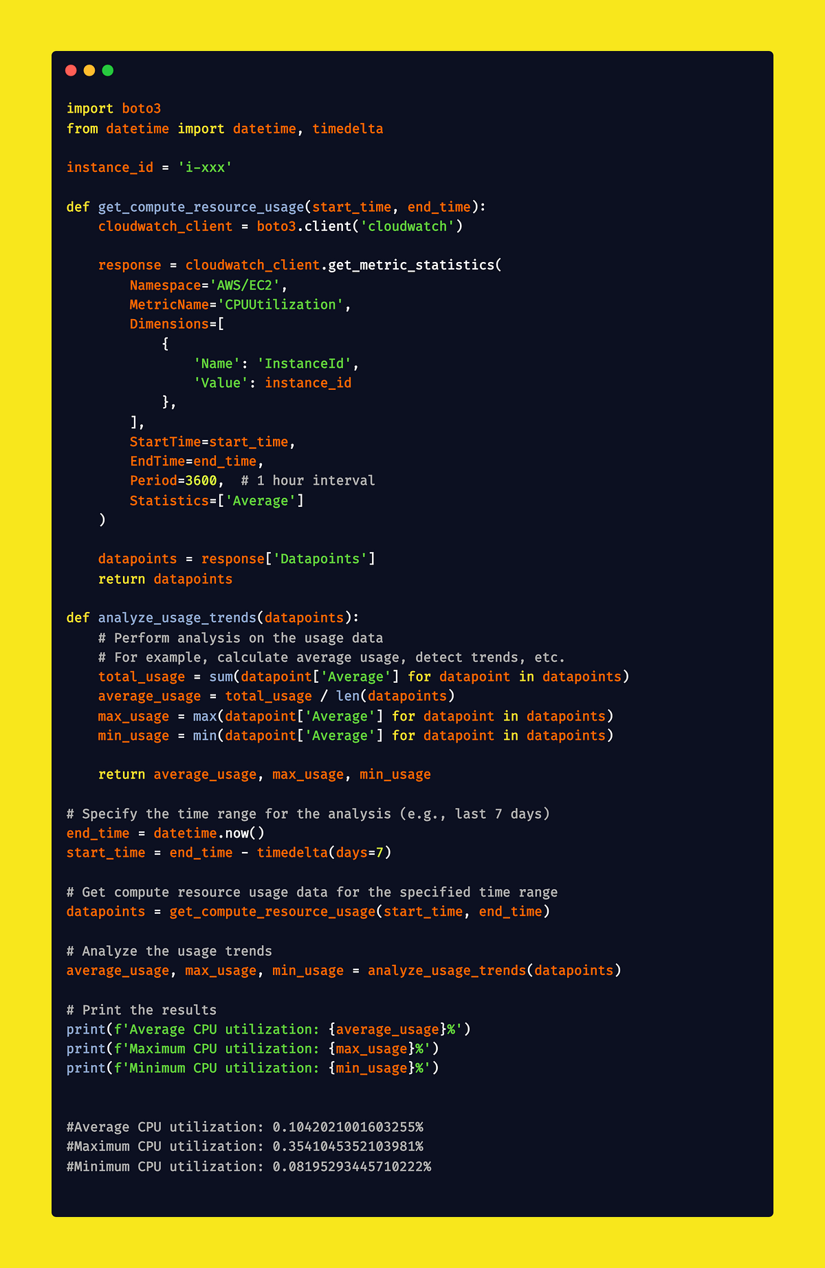 Capacity Planning with Boto3: Retrieving and Analyzing CPU Utilization ...