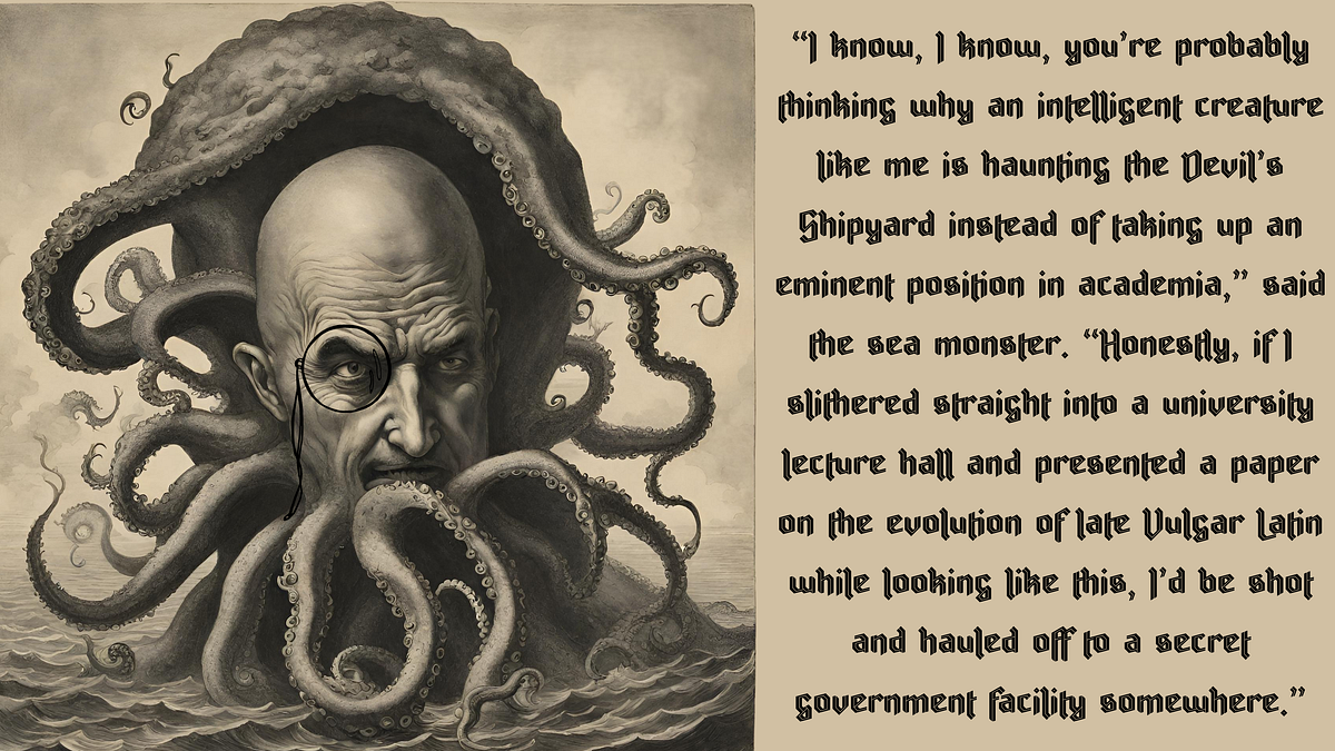 M.O.D Monster of the Day #48: A Wise Sea Monster Gives a Lecture | by ...