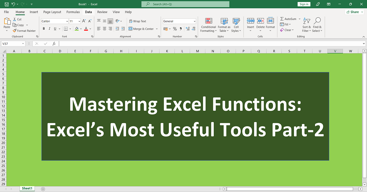 Mastering Excel Functions: Excel’s Most Useful Tools Part-2 | by Leo Da | Sep, 2024 | Medium