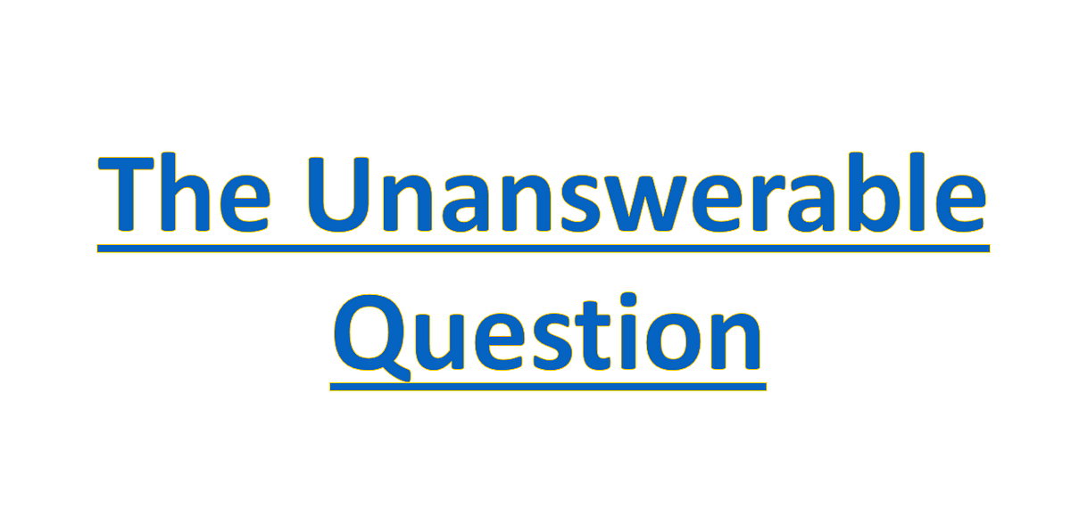 The Unanswerable Question. I have an open challenge to Protestant… | by ...