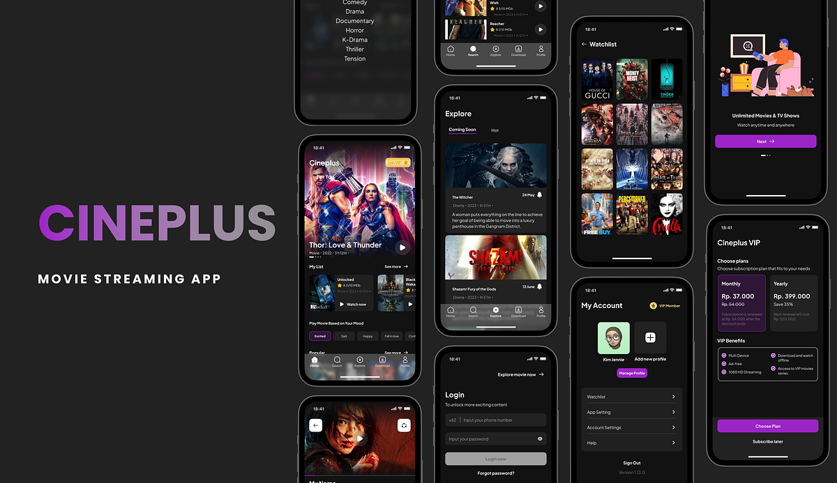 UI/UX Case Study Cineplus Movie Streaming App | by Khusnul Khotimah | Medium
