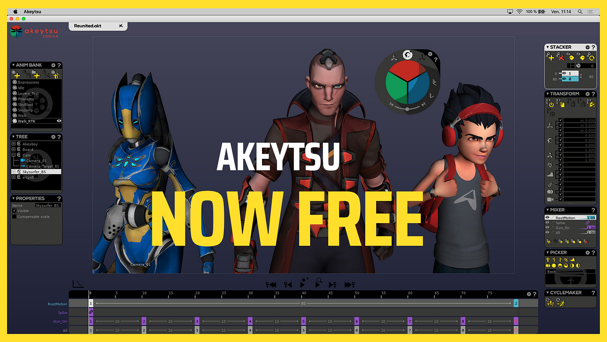 Akeytsu Animation Software is now Free | by Weiqing Teh / CG BOSS ...