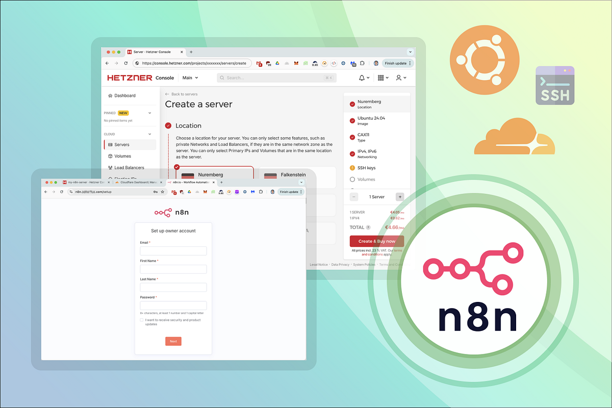 How to Install N8N on Your Server for $5/mo | by Andrei Kushniarou | Medium