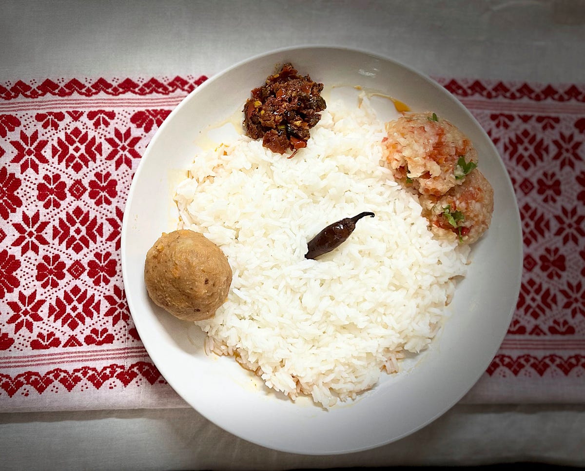Panta(Bengali) or Poita(Assamese) Bhaath-a poor man’s food | by Rimi ...