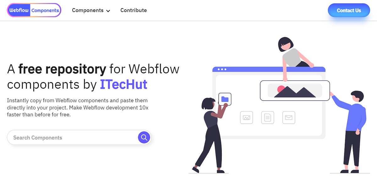 Free Webflow Components Library. Webflow is one of the leading visual… | by Ahmad Eyamin | Medium