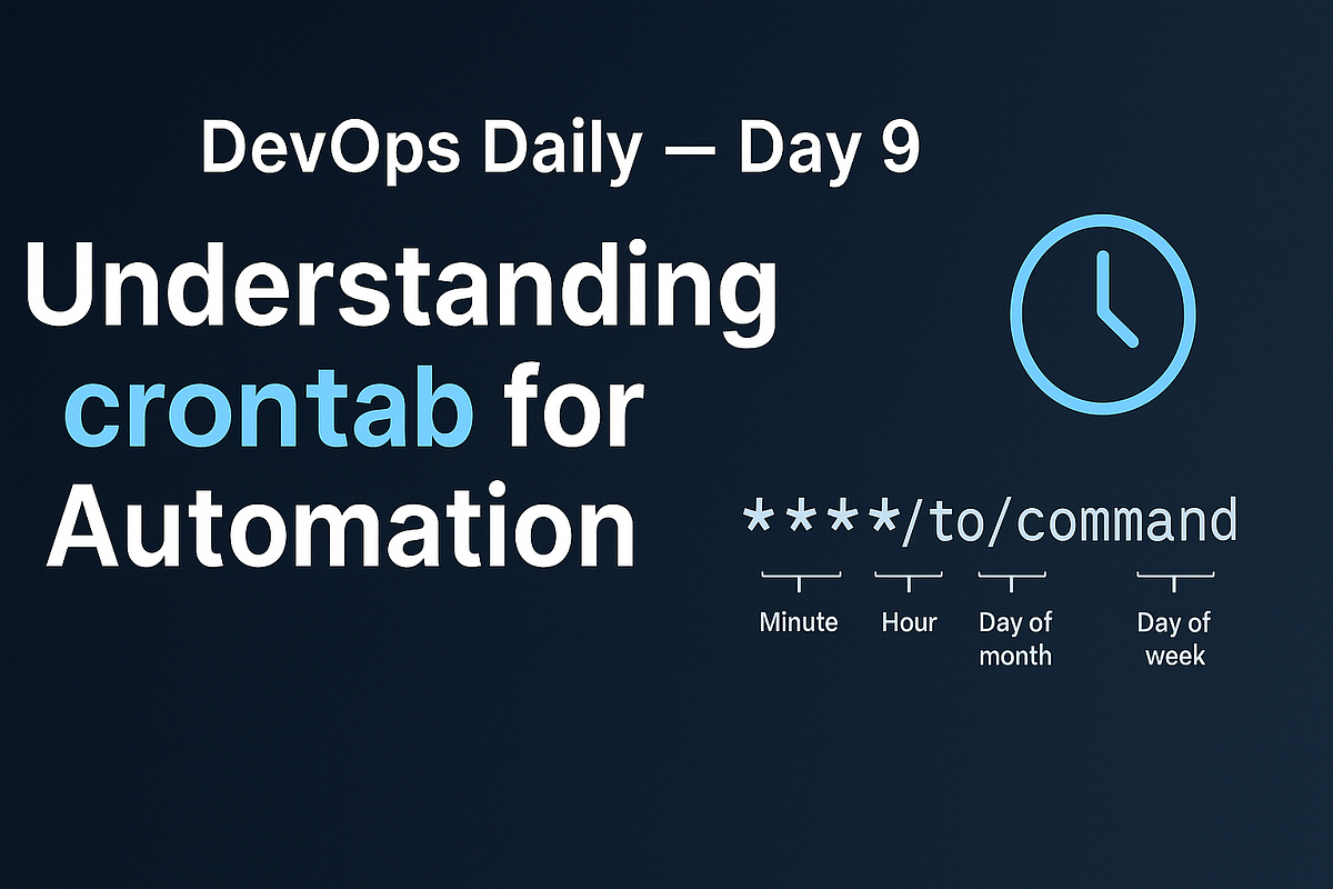 🚀 DevOps Daily — Day 9: Understanding crontab for Automation in DevOps | by Shrikant Ganji | May ...