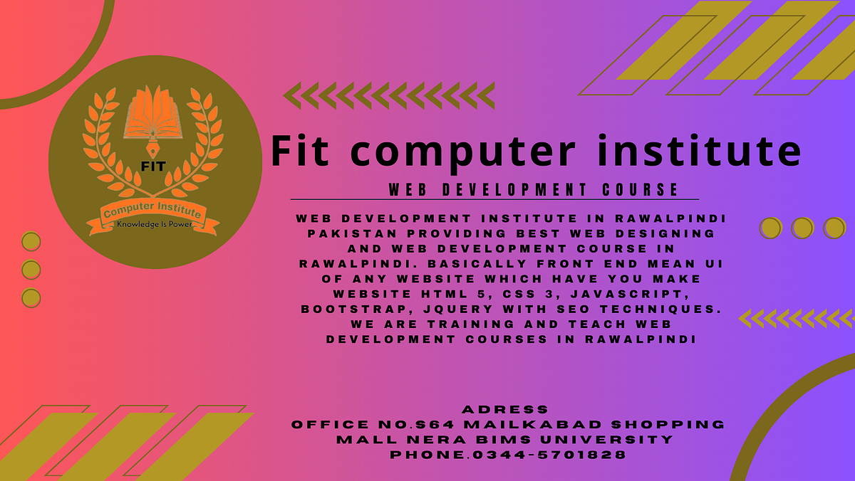 Web development Course in Rawalpindi | by FIT Computer institute | Medium