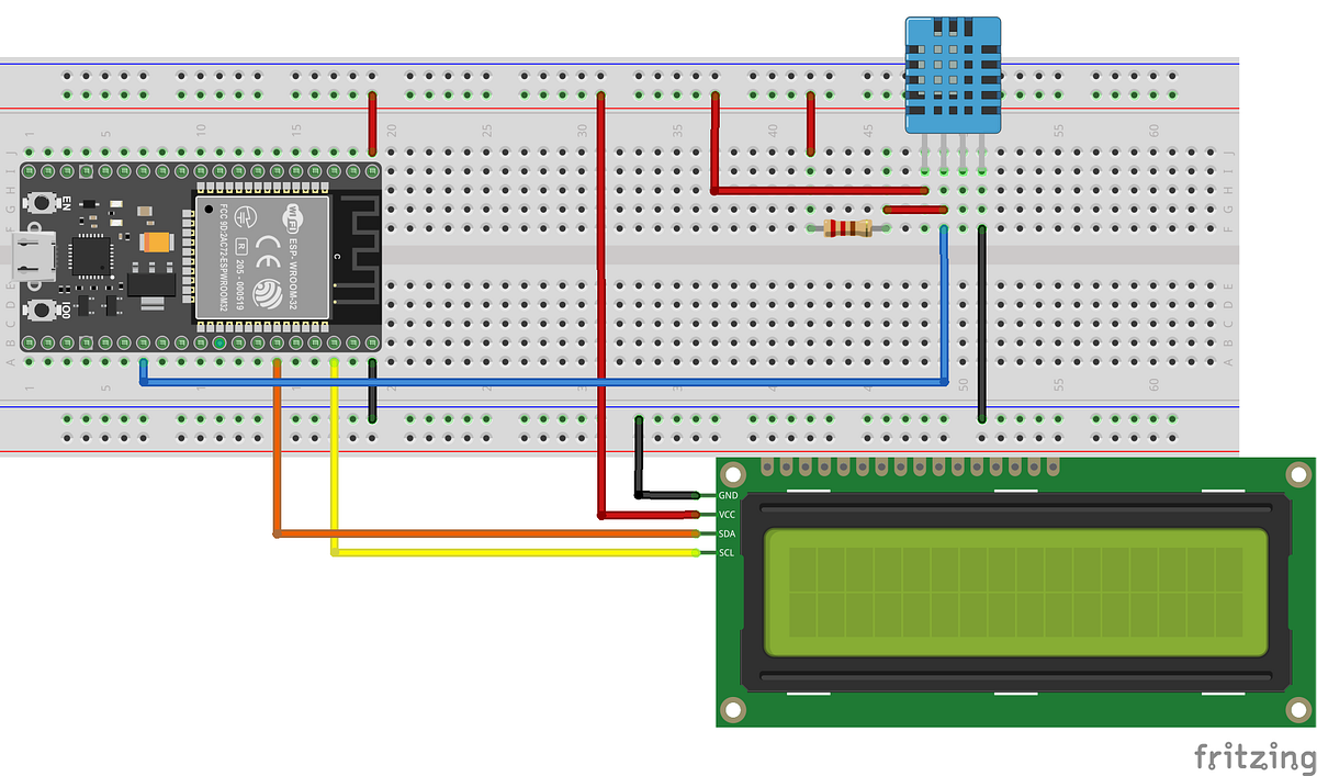 Fusion!! Integrating I2C LCD 16x4 with DHT11 Sensor (Should be) | by ...