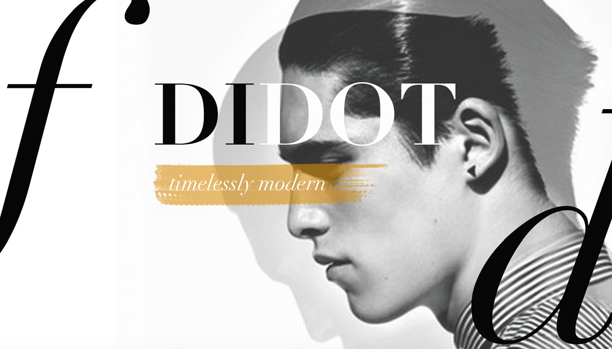 Didot: Timelessly Modern. Typography Specimen Case Study | by Melanie K ...