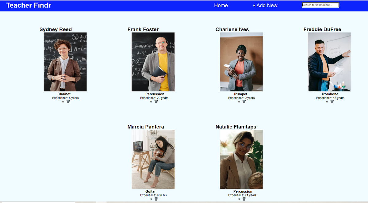 Teacher Findr. Phase 2 React Project Blog Post | by Jon Cabot | Medium