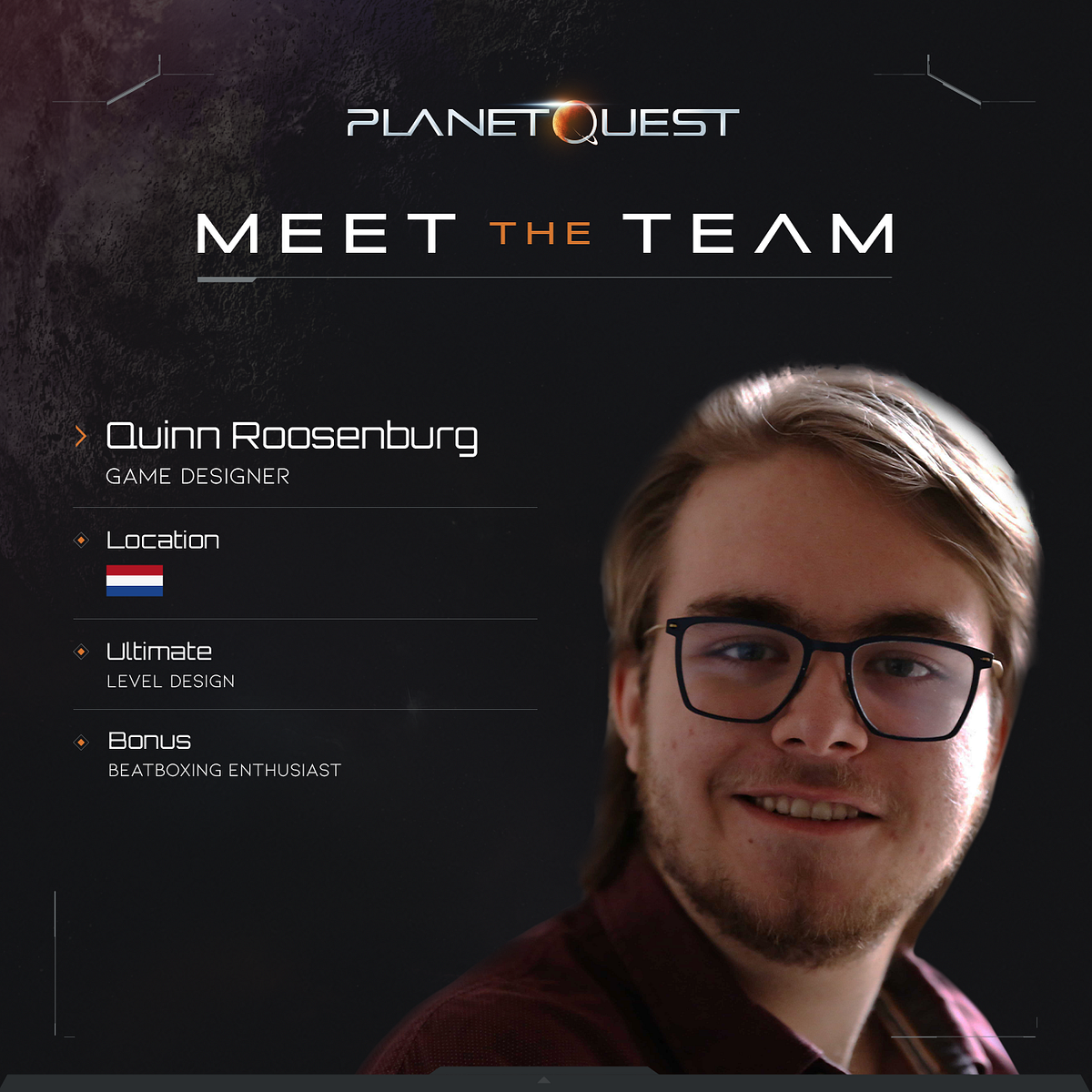 Meet The Team: Quinn Roosenburg, Game Designer | by PlanetQuest | Oct ...