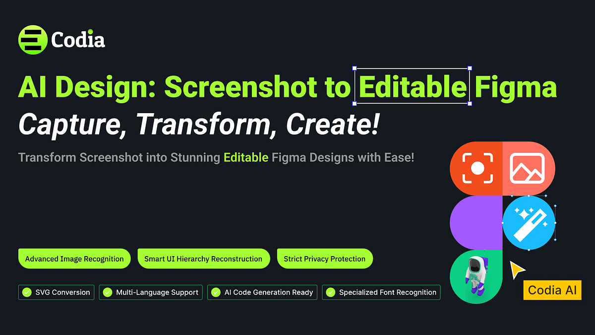 Codia AI Design: Screenshot to Editable Figma Design | by happyer | Medium