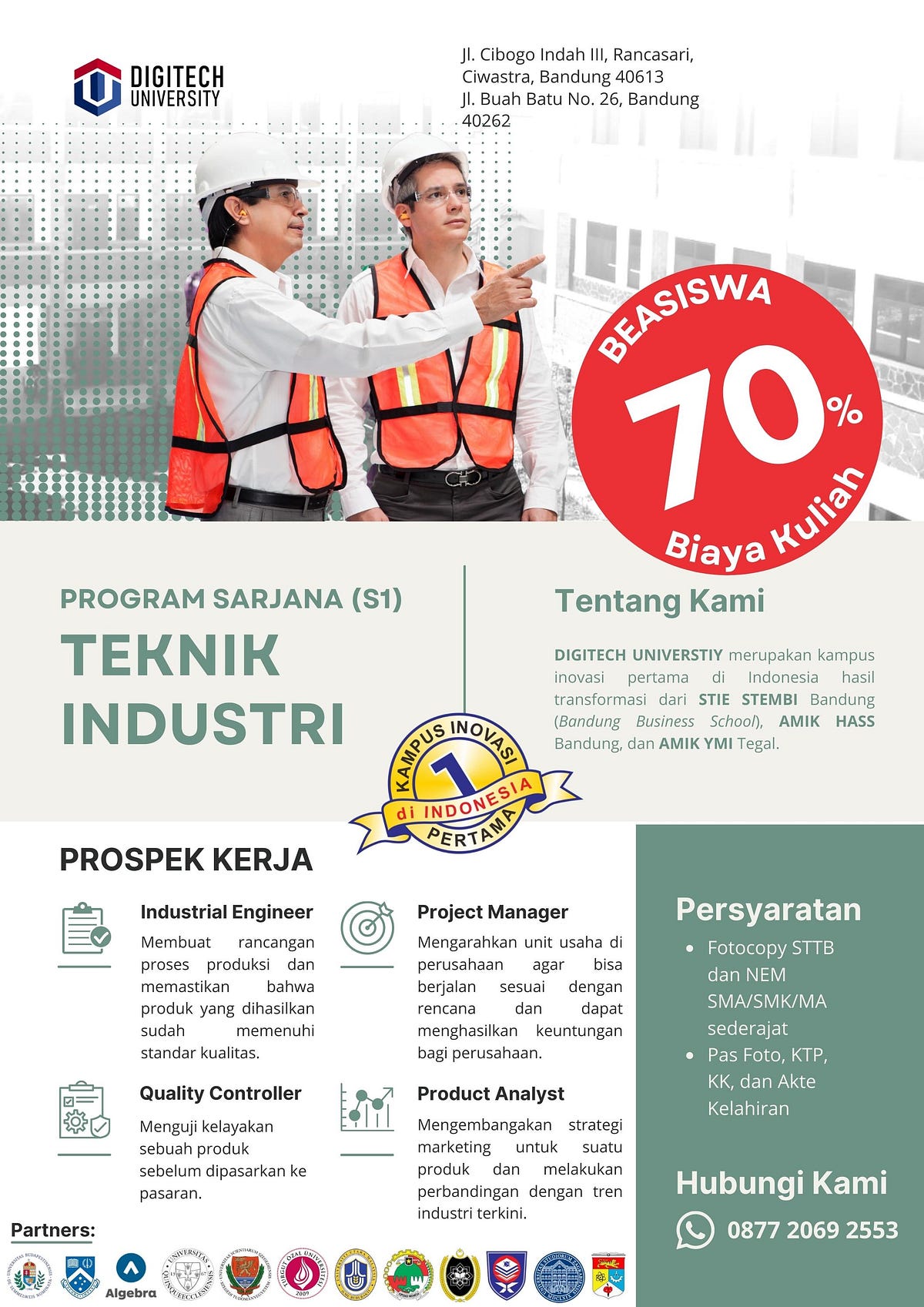Beasiswa Kuliah Teknik Industri Kelas Karyawan Digitech University ... Beasiswa Kuliah Teknik Industri Kelas Karyawan Digitech University ...