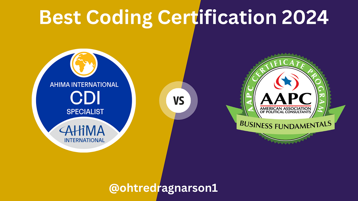 Which Coding Certification is Best Ahima or AAPC ? (2024) | by Ohtred ...