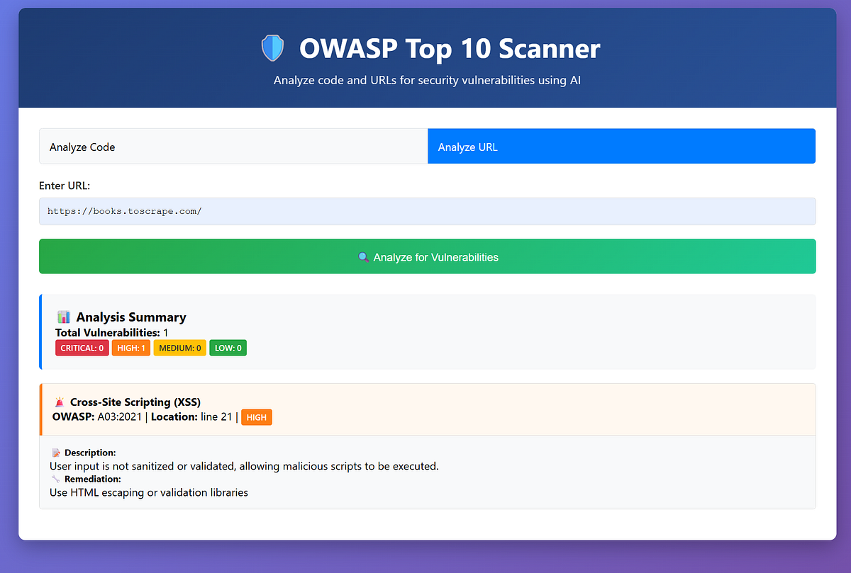 OWASP AI Vulnerability Scanner 🛡️ | by E.Y S V S ABHAY | Medium