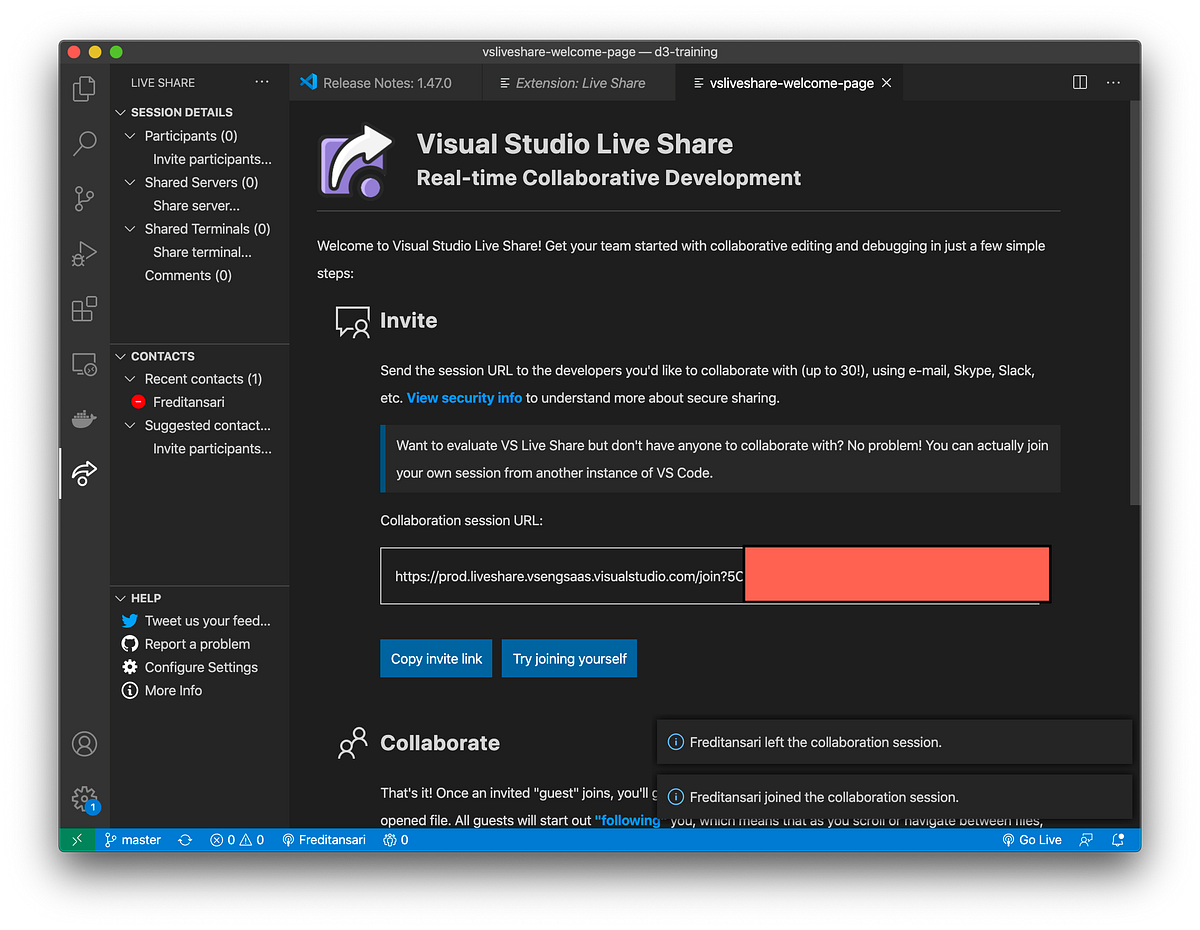 Menggunakan VS-Code Live Share. Tutorial kali ini memang sedikit… | by ...