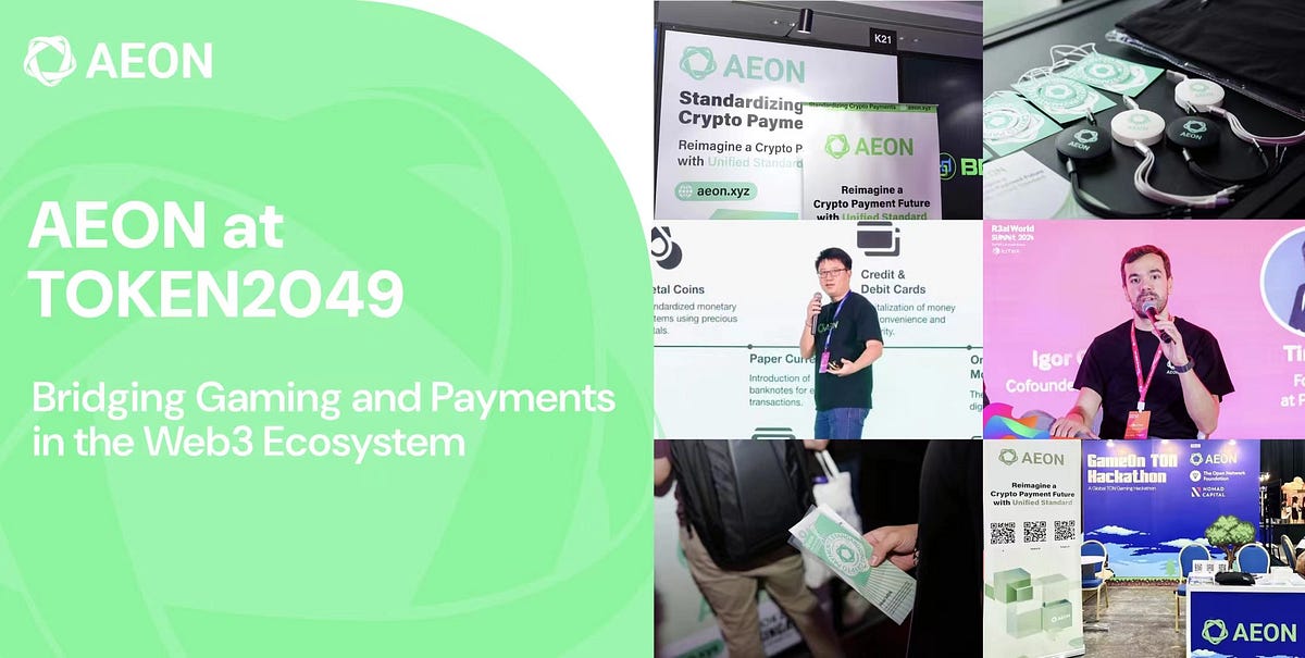 AEON at TOKEN2049: Bridging Gaming and Payments in the Web3 Ecosystem | by AEON | Sep, 2024 | Medium