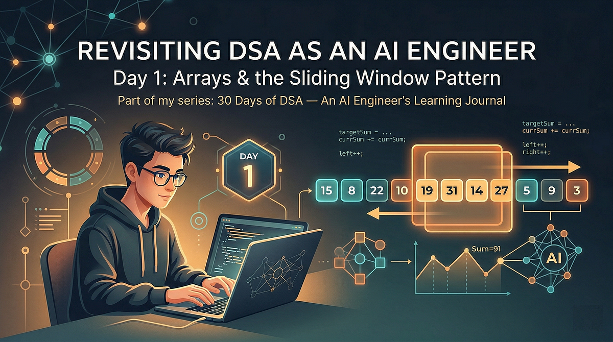 Revisiting DSA as an AI Engineer — Day 1: Arrays & the Sliding Window ...