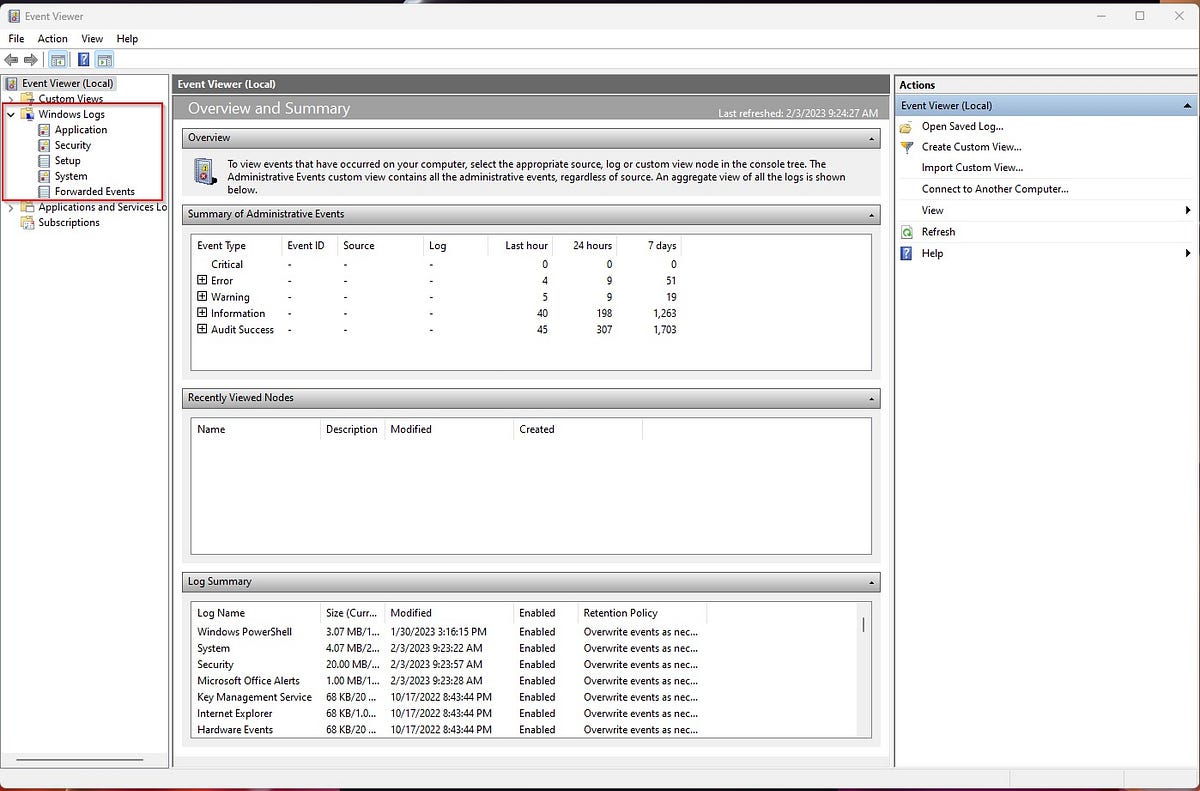 Windows Event Viewer Windows Event Viewer Is A Tool By Christine