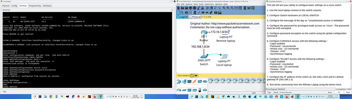 Troubleshoot this CCNA basic Lab … - lukewago - Medium