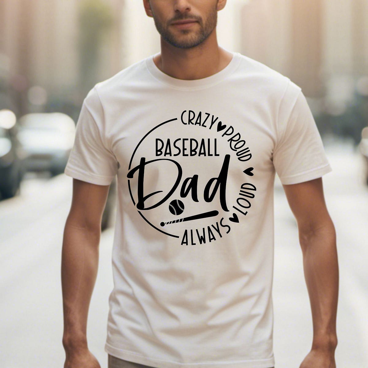 Crazy Proud Always Loud Baseball Dad SVG, Baseball Dad SVG, PNG Files ...
