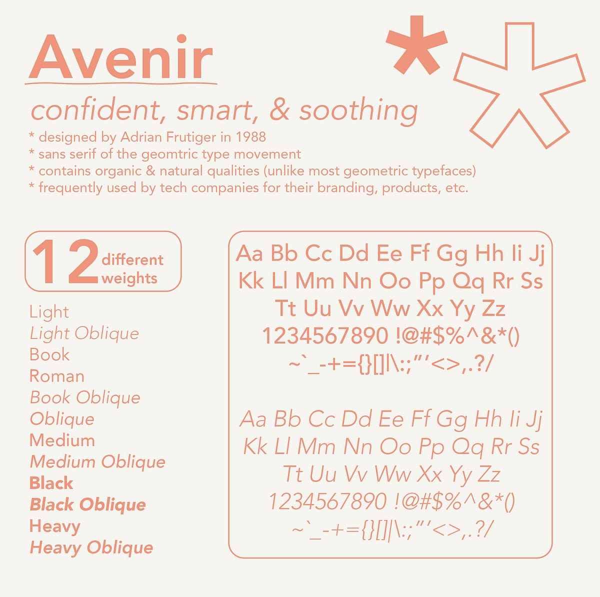 Project 3: Typeface Video — Avenir | by Brooke Schwartz | Medium