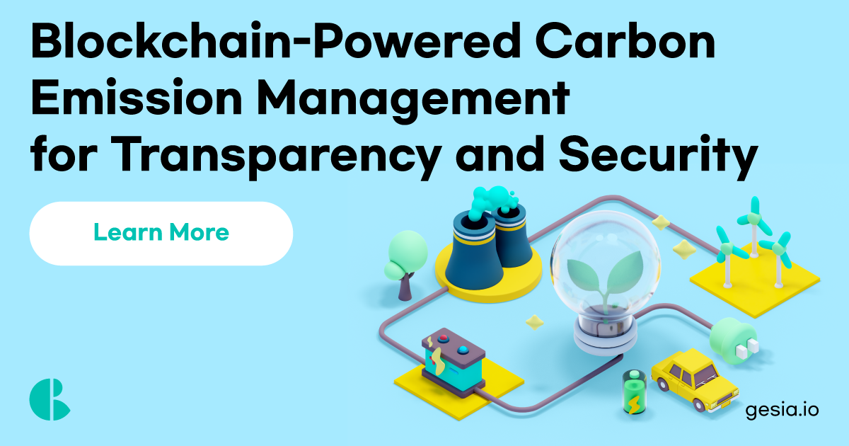 Blockchain and Carbon Emissions - GESIA - Medium
