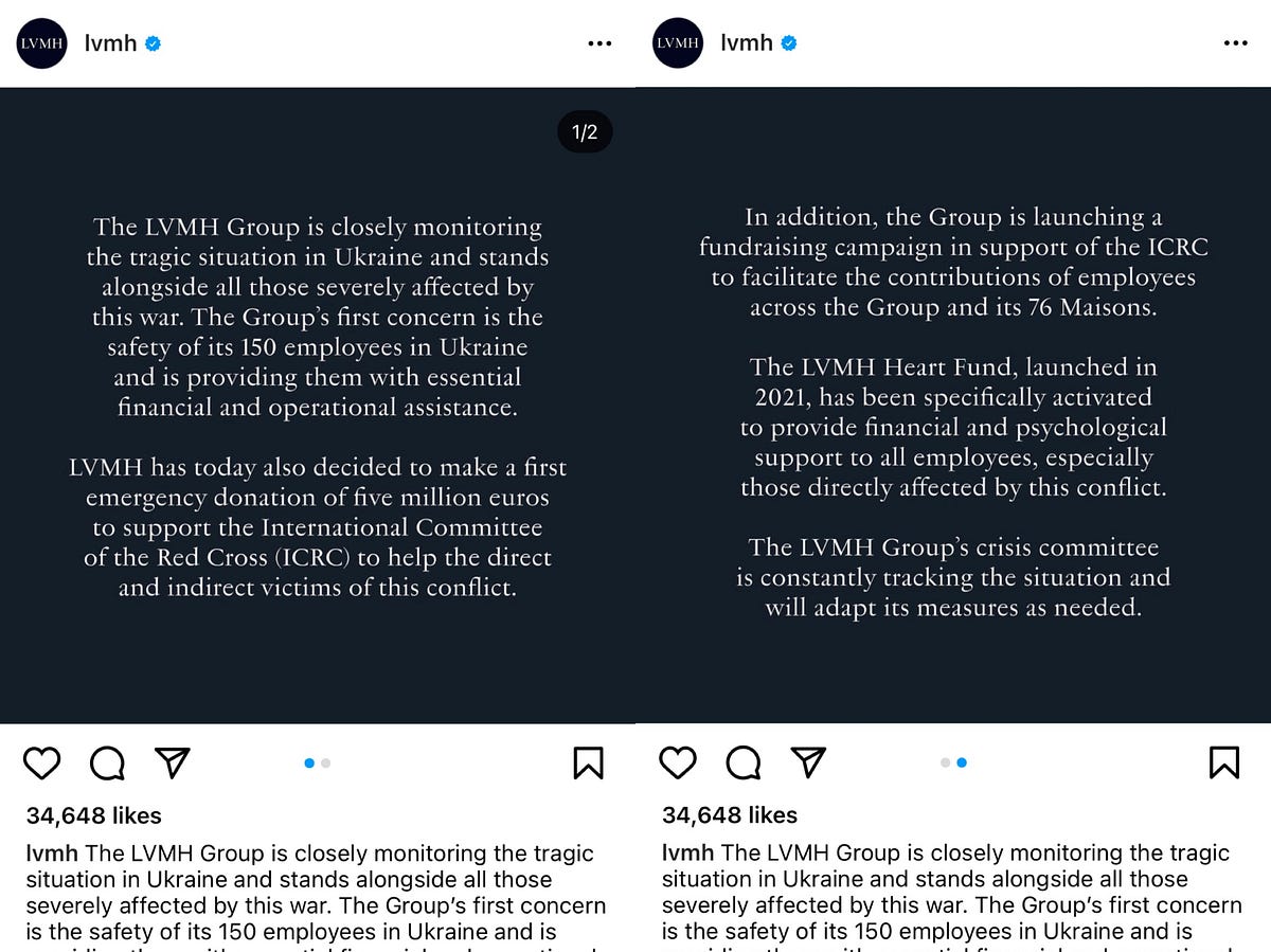 How the Fashion Industry Responded to the Ukraine Crisis | by Shuwen Luo | Medium
