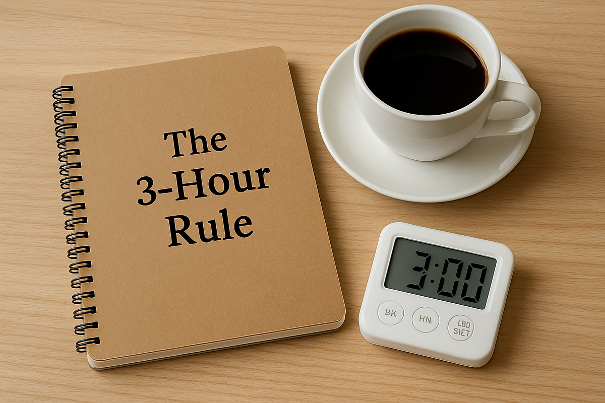 The 3-Hour Rule: How Smart Creators Avoid Burnout and Still Get More ...