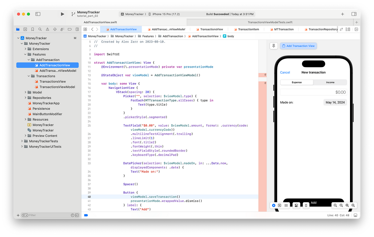 Swiftui App Tutorial Part 2 First Action By Alex Zarr Level Up Coding