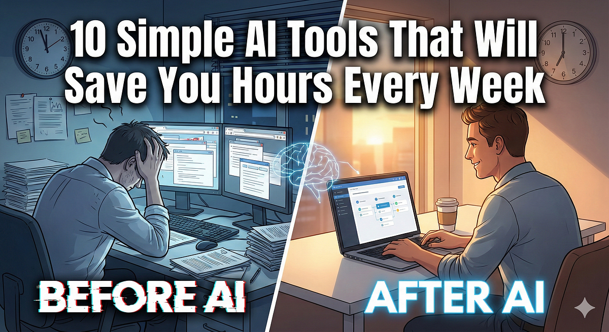 10 Simple AI Tools That Will Save You Hours Every Week | by Anna Jey ...