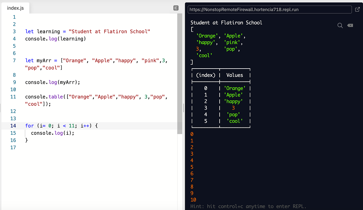 “What is Console.log”. and how do we use it? | by Hortencia Cisneros ...