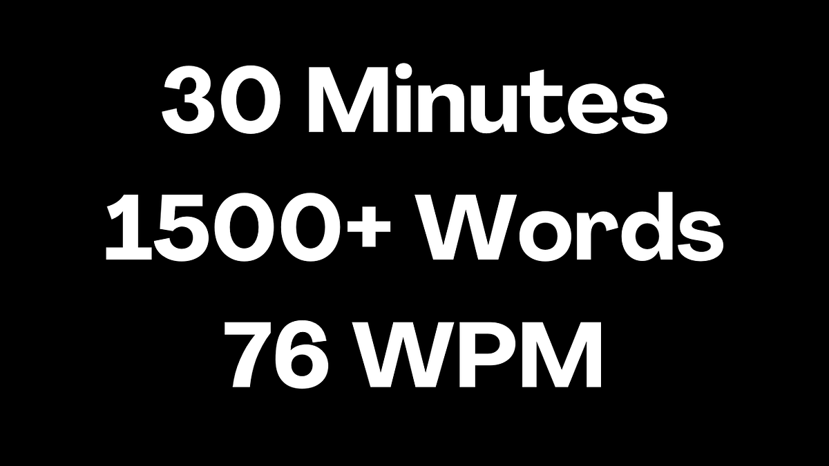 Power Writing: I Set A Timer For 30 Minutes And Wrote This 1500+ Words ...