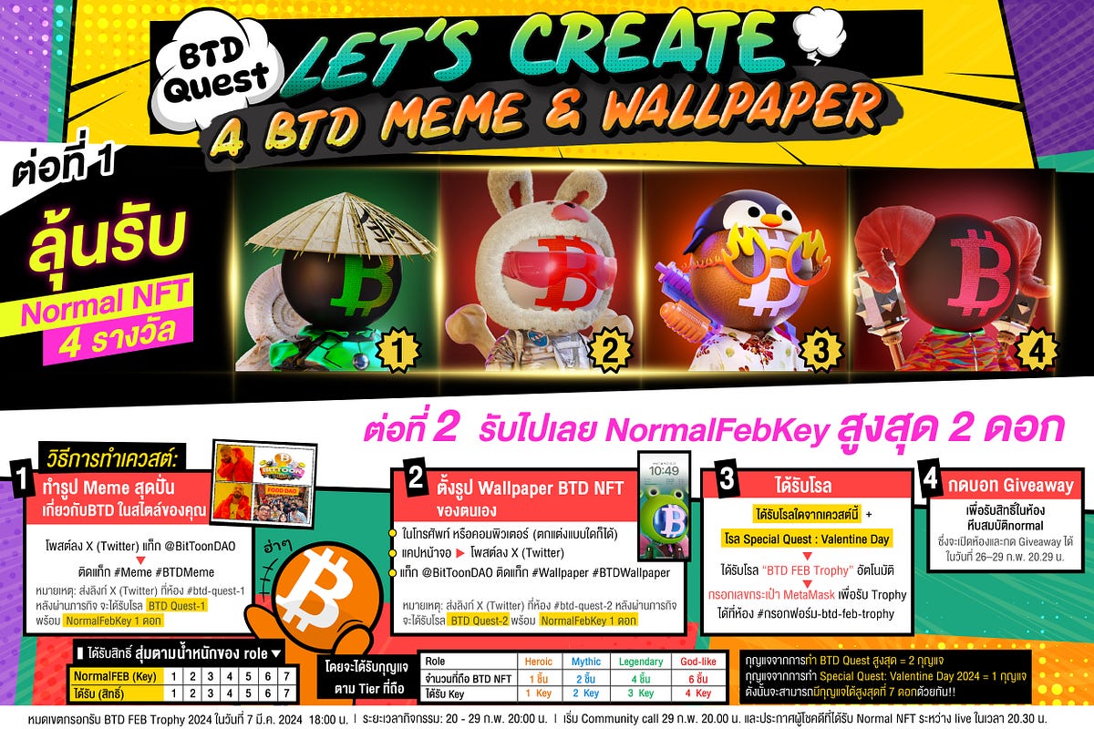 BTD Quest (FEB 2024): Let’s Create A BTD Meme & Wallpaper! | by ...