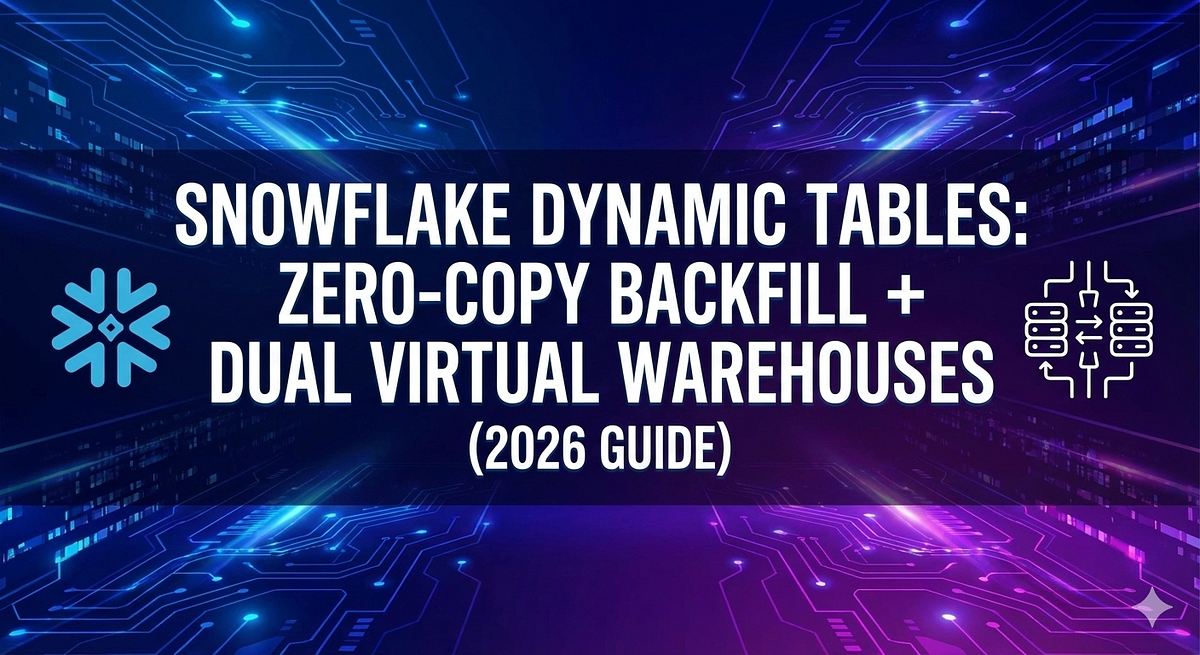 [2026] Snowflake Dynamic Tables: Zero-Copy Backfill + Dual Virtual ...