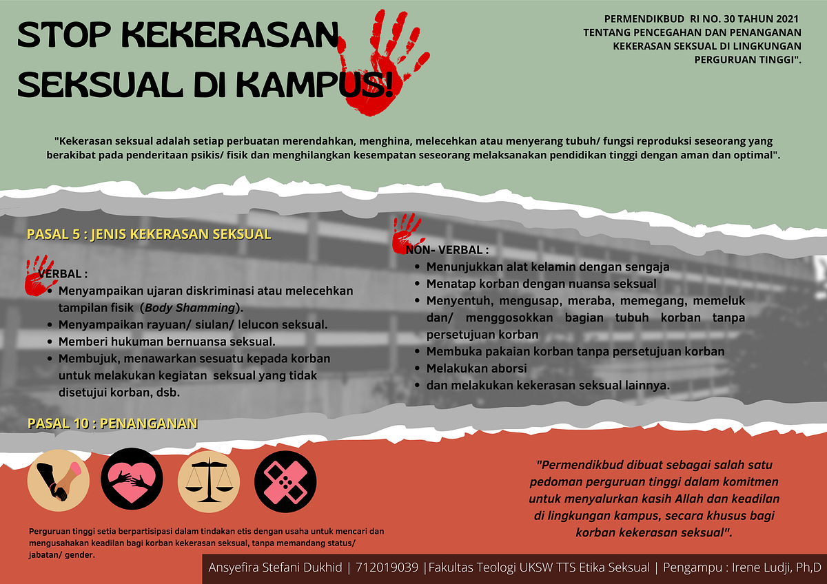 Stop Kekerasan Seksual di Kampus! | by Ansyefira Stefani Dukhid | Medium