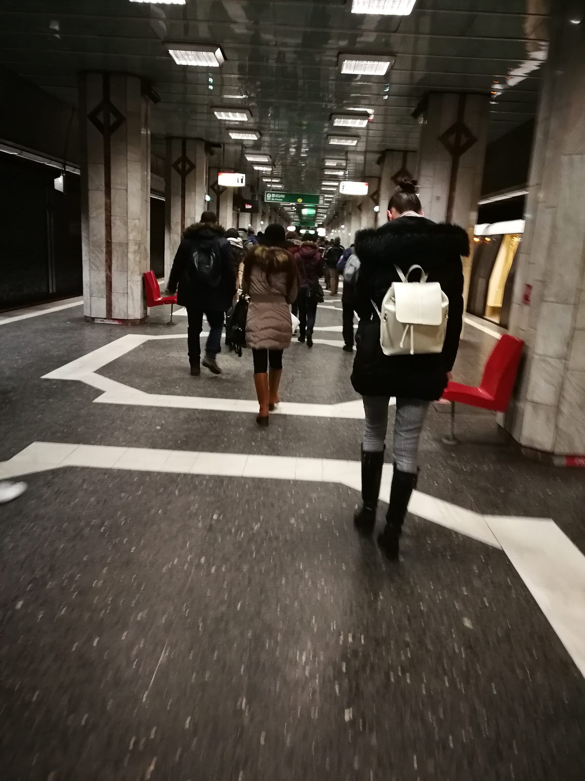 Faceless people. The train stops in the last station… | by Radu ...