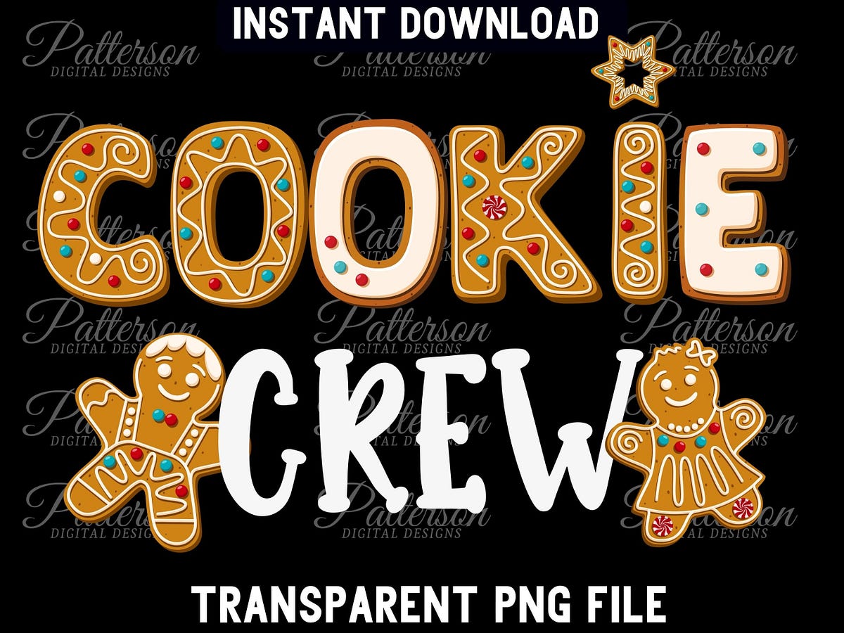 Christmas Baking Png, Christmas Cookie Crew Png Sublimation Design, The ...