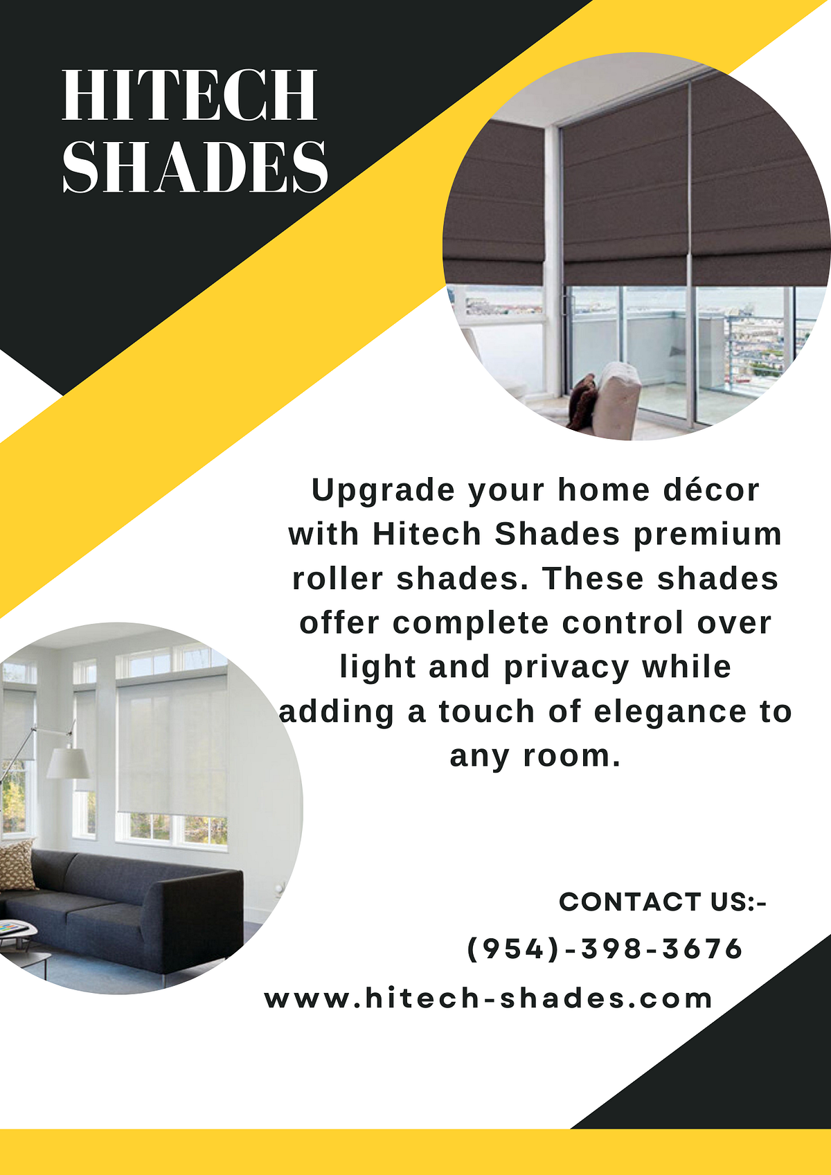 Bring a Touch of Elegance to Your Windows with Hitech Shades Roller ...