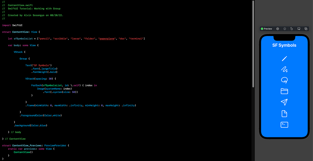 SwiftUI Tutorial: Working with Group | by Arc Sosangyo | Geek Culture | Medium