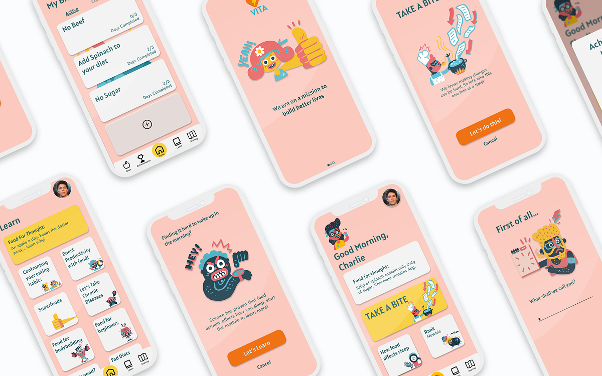 VITA — UX Design Case Study. Vita is on a mission to build better… | by ...