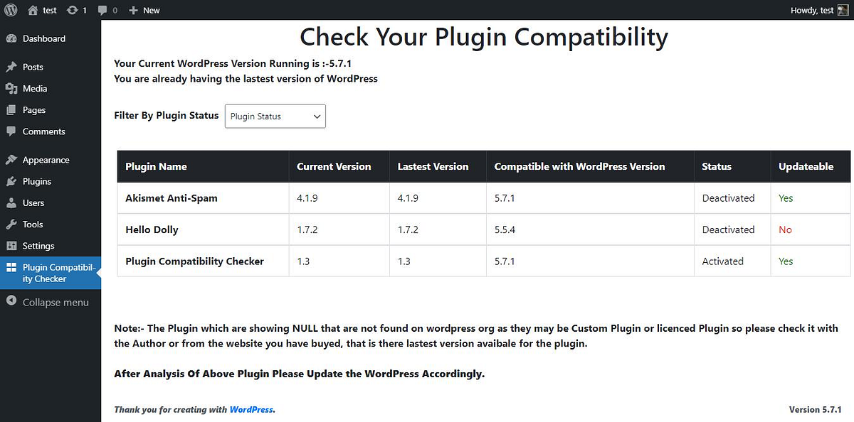 Plugin Compatibility Checker | Medium